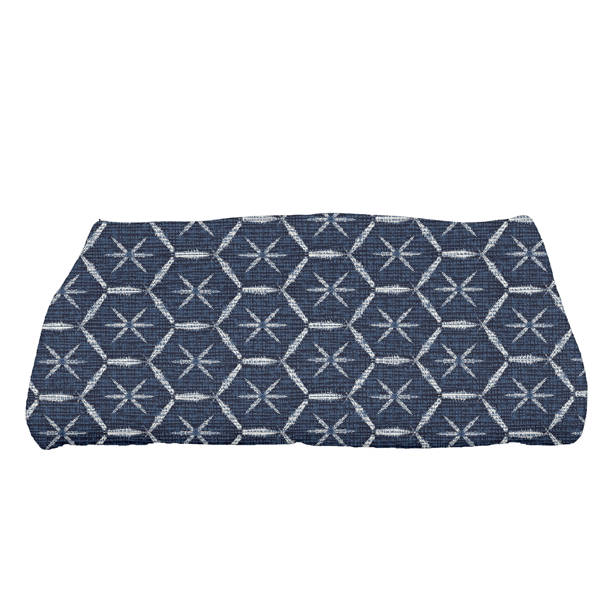 Langley Street Avalon Geometric 12 Button Single Shower Curtain